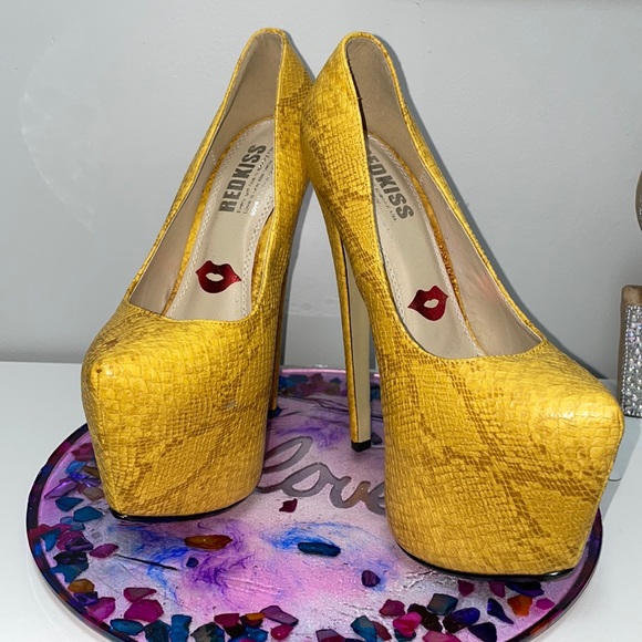 Shoes | Redkiss Yellow Desect Passion Heel Size 6 | Poshmark